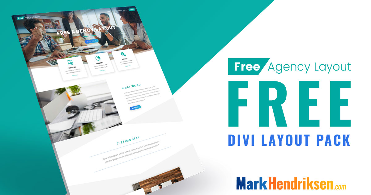 Free Divi Agency Layout Pack | Markhendriksen.com