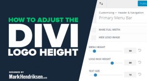 How To Adjust The Divi Logo Height And Size - A Step By Step Tutorial