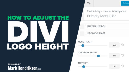 How To Adjust The Divi Logo Height And Size - A Step By Step Tutorial