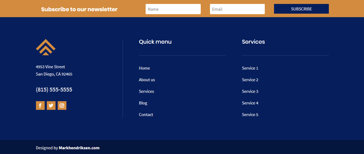 How to create a custom Divi footer | Markhendriksen.com How to create a custom Divi footer | Markhendriksen.com