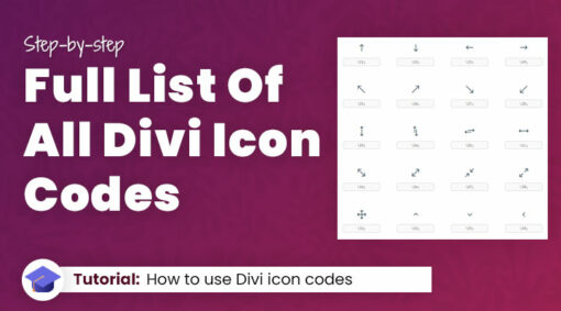 Full List Of All Divi Icon Codes | MarkHendriksen.com