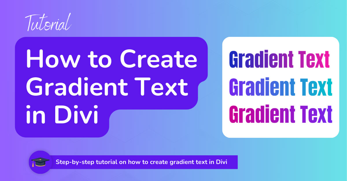 How To Create Gradient Text In Divi